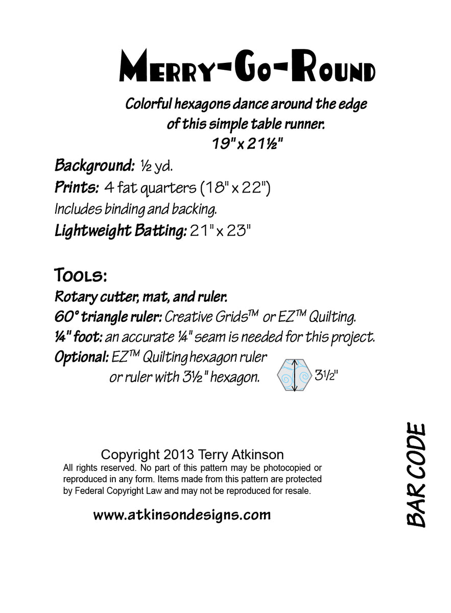 Merry-Go-Round Pattern – Atkinson Designs