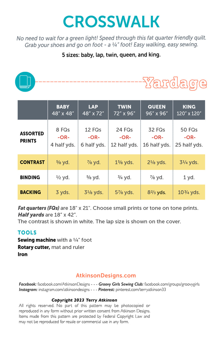 Crosswalk Pattern – Atkinson Designs