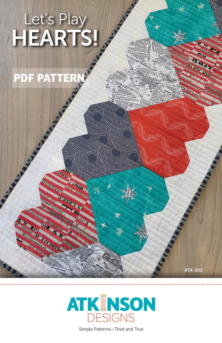 Let's Play Hearts PDF Pattern – Atkinson Designs