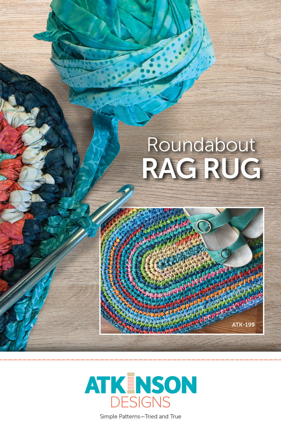 Roundabout Rag Rug PDF Pattern – Atkinson Designs